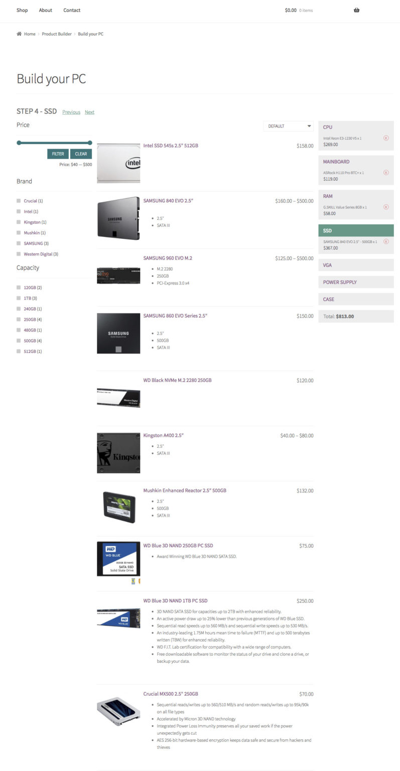 WooCommerce Product Builder - #1 Helpful WooCommerce Product Configurator - Custom PC Builder